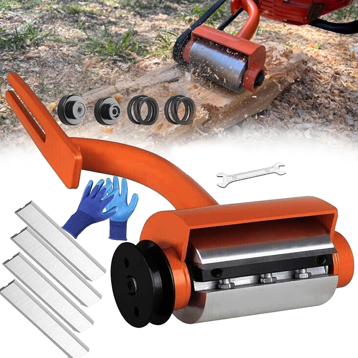 Wood Peeler, Debarking Device Tool for Debarking Logs with 6 Elongated ...