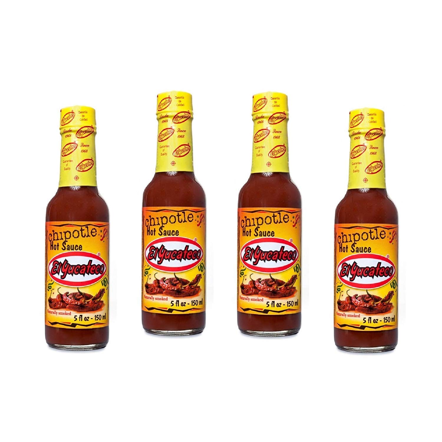 Amazon.com : El Yucateco Chipotle Hot Sauce 5 oz. (4-Pack) : Grocery ...