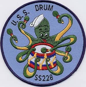 Amazon.com: Generic Patches for Clothes - Patches for Jackets USS Drum ...