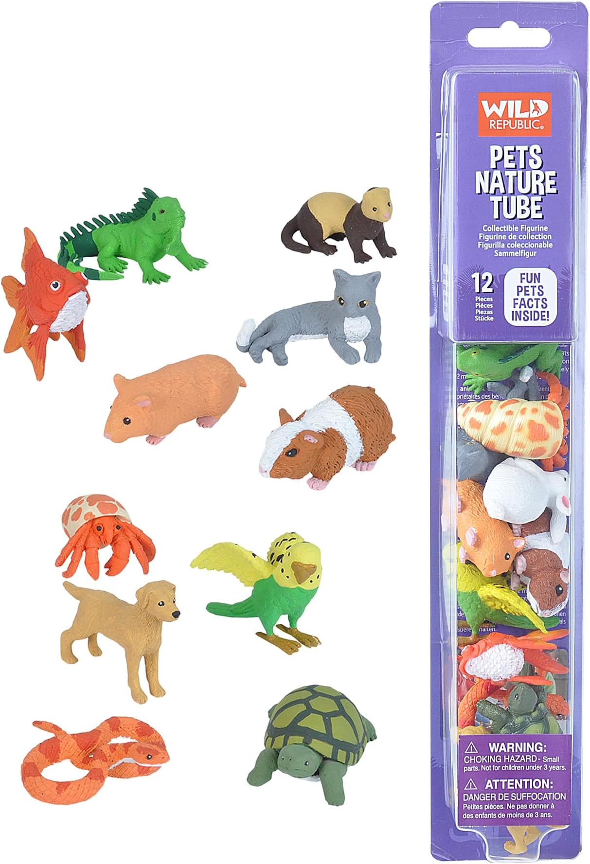 Amazon.com: Wild Republic African Animal Figurines Tube, Zoo Animals ...