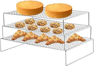 Cake Cooling Rack - Stainless Steel Stackable Cake Cooler Rack ...