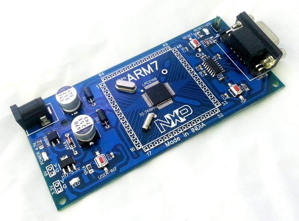 ARM NXP LPC 2148 Board with all pinouts, RTC, UART, and Inbuilt Power ...