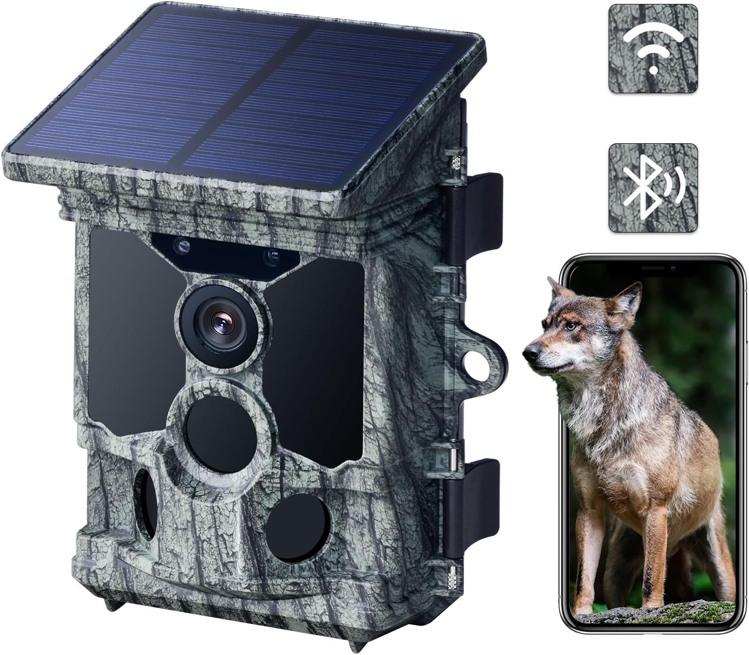 Amazon.com: VOOPEAK 2025 Upgraded Solar Trail Camera - 100MP 4K 30FPS ...
