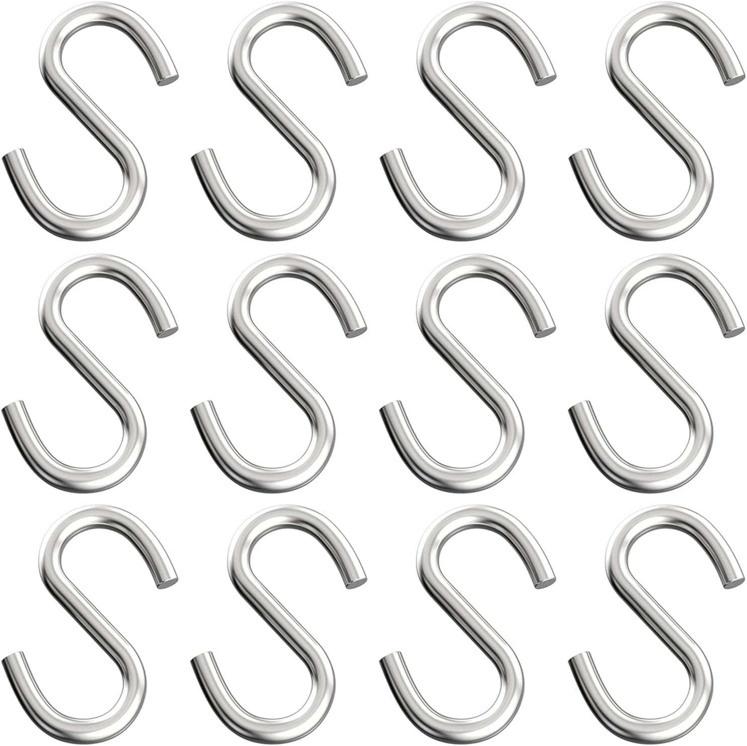 Amazon.com: Rocky Mountain Goods Steel Open S Hooks 1 1/2” Pack of 20 ...