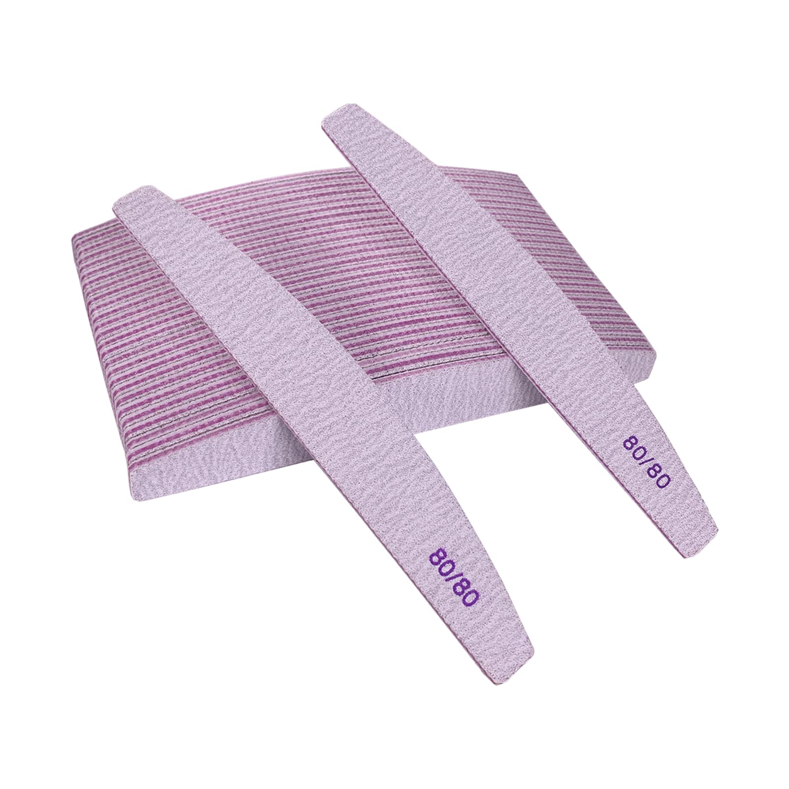Amazon.com : 80/80 Grit Nail Files (25 Pack), Emery Boards for Acrylic ...
