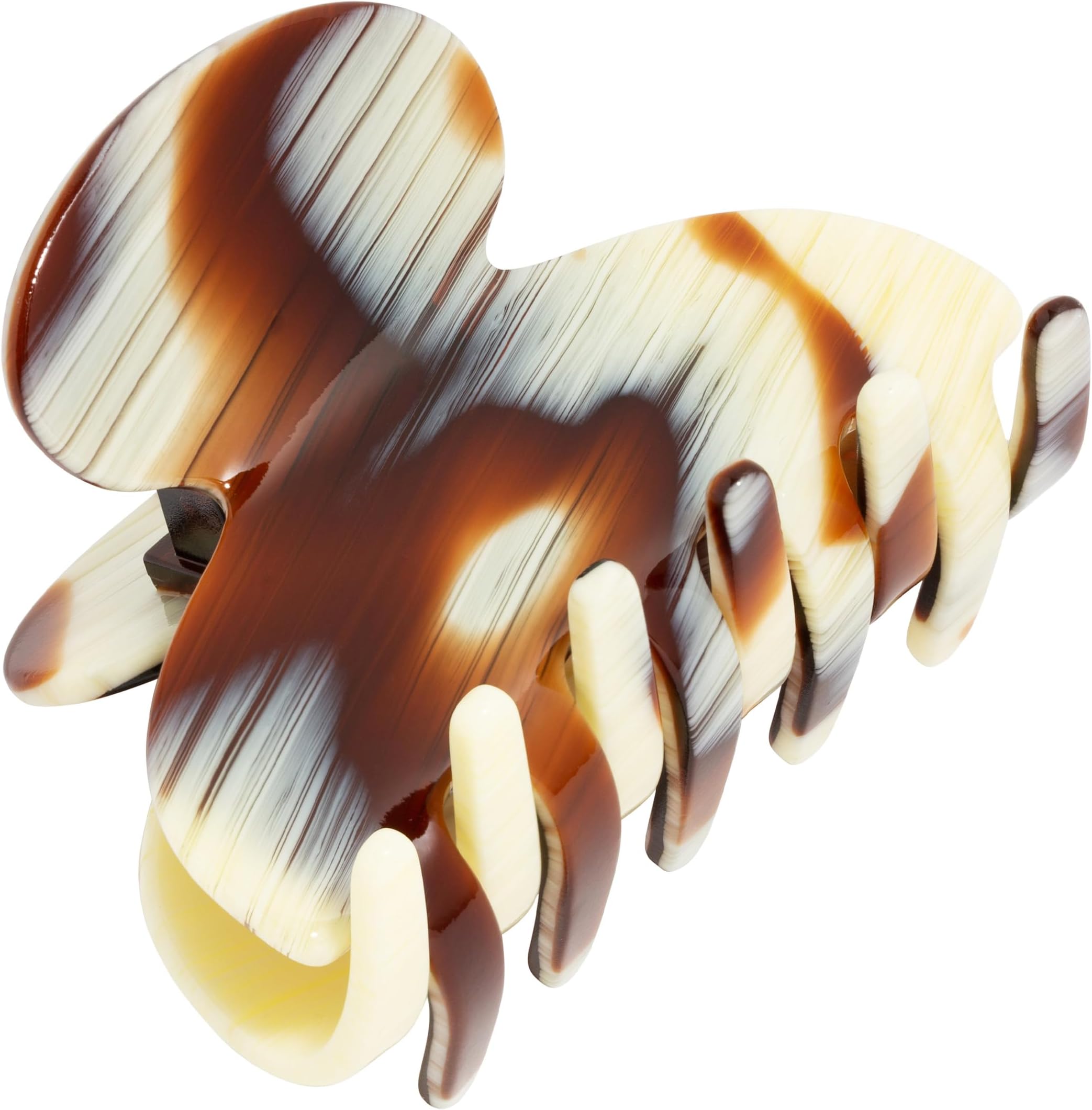 Amazon.com : France Luxe Belle Cutout Curve Claw Clip - Tortoise ...