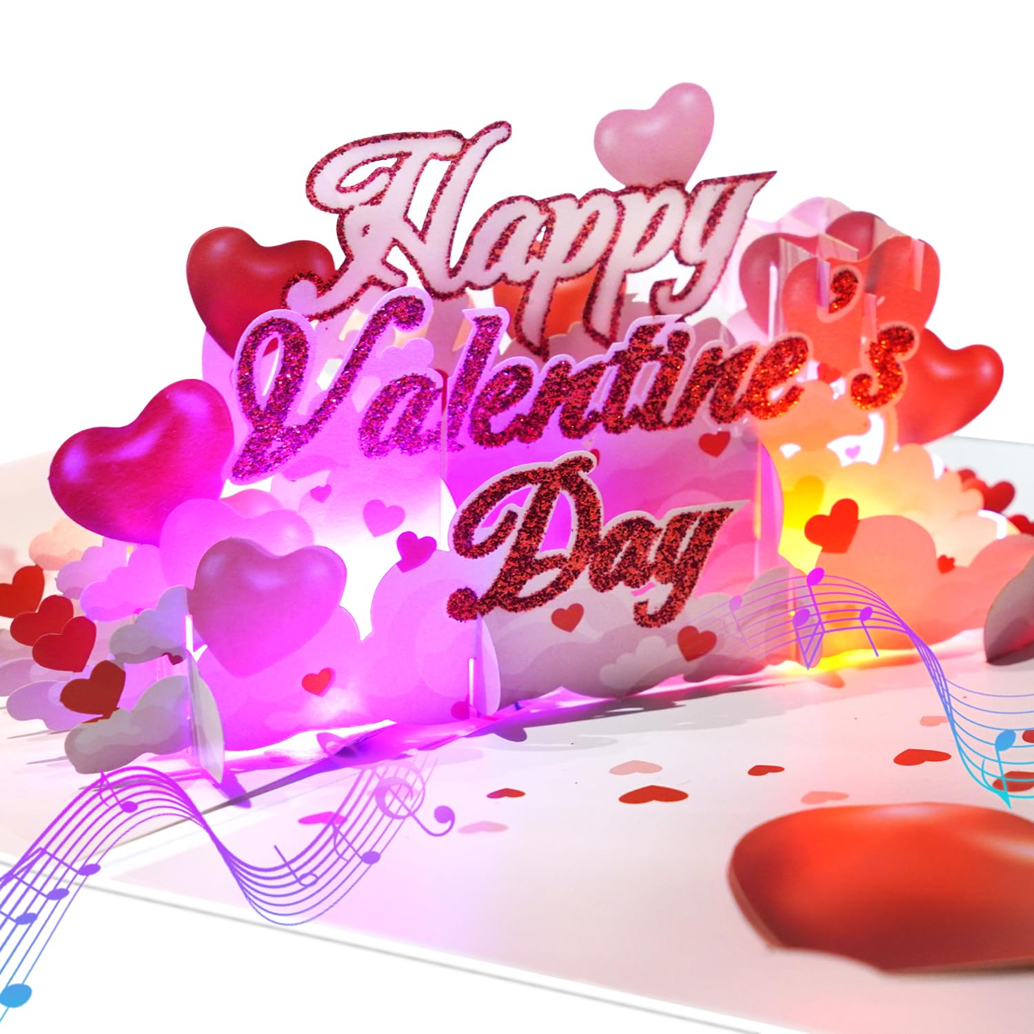 Snapklik.com : Ribbli Valentines Day Cards, Light And Musical ...