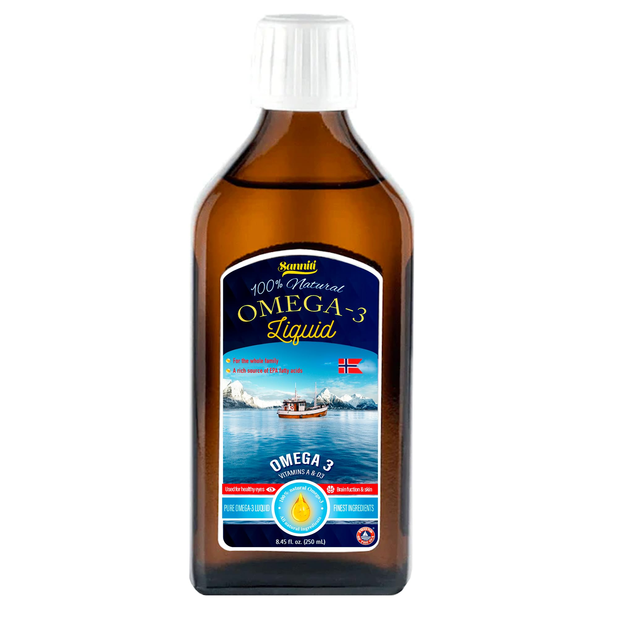 Amazon.com: Sanniti 100% Natural Omega-3 Liquid | A Rich Source of EPA ...
