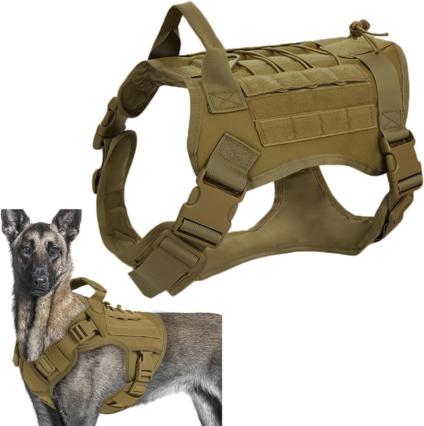 ALIYU Pechera Táctica para Perros, Pechera para Perro Grande con Asa ...