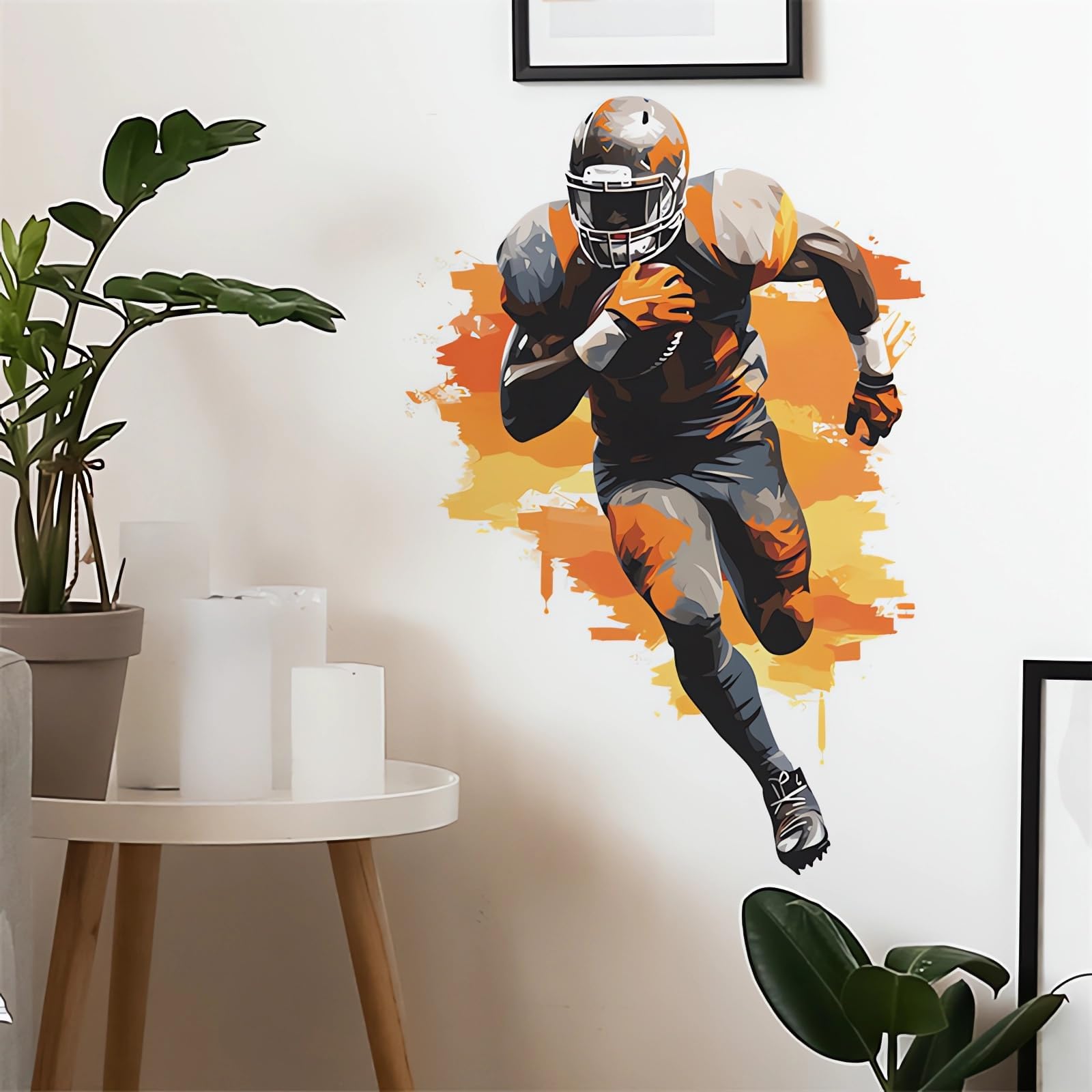 Amazon.com: 45 Footballs Football Peel and Stick Vinyl Stickers Wall ...