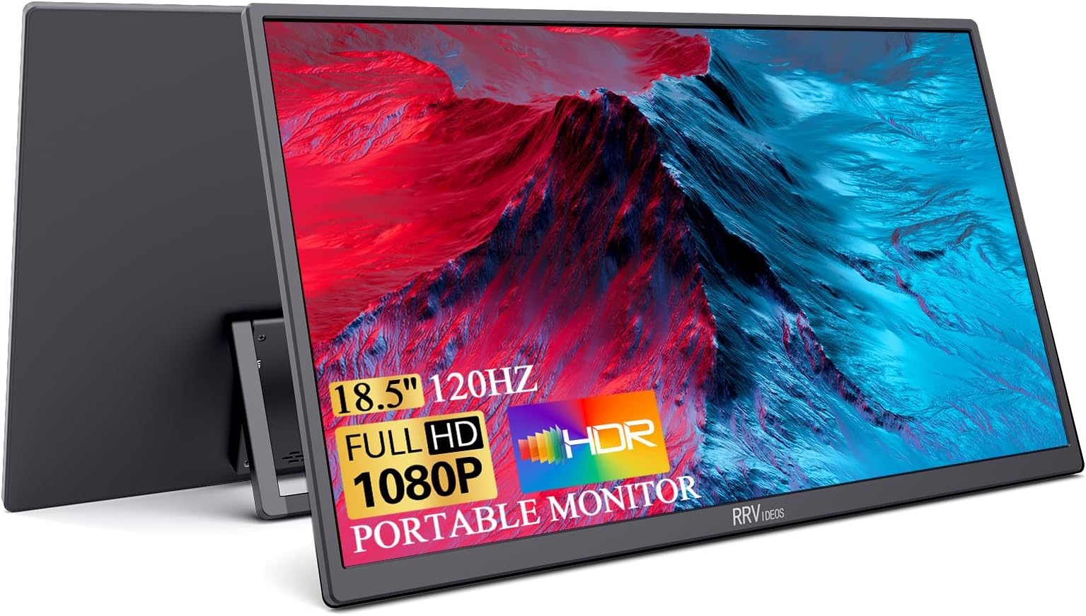 Monitor Portátil Visualización 18.5 Pulgadas, RRV Pantalla Portátil de ...