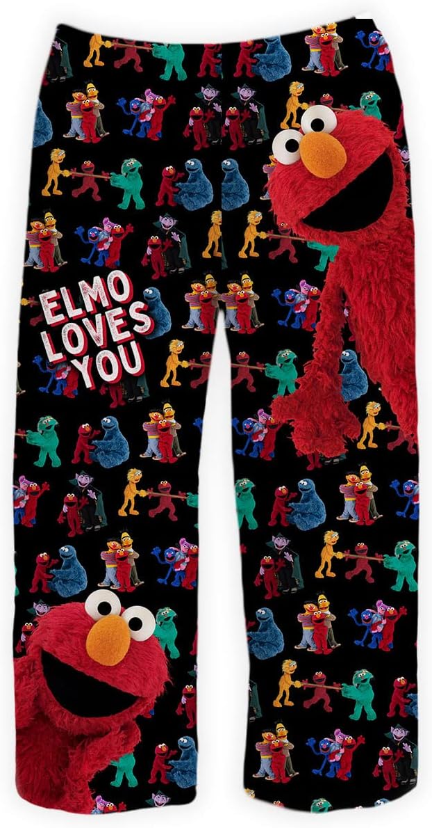 Amazon.com: BRIEF INSANITY Sesame Street Kids Pants - 'Elmo Loves You ...