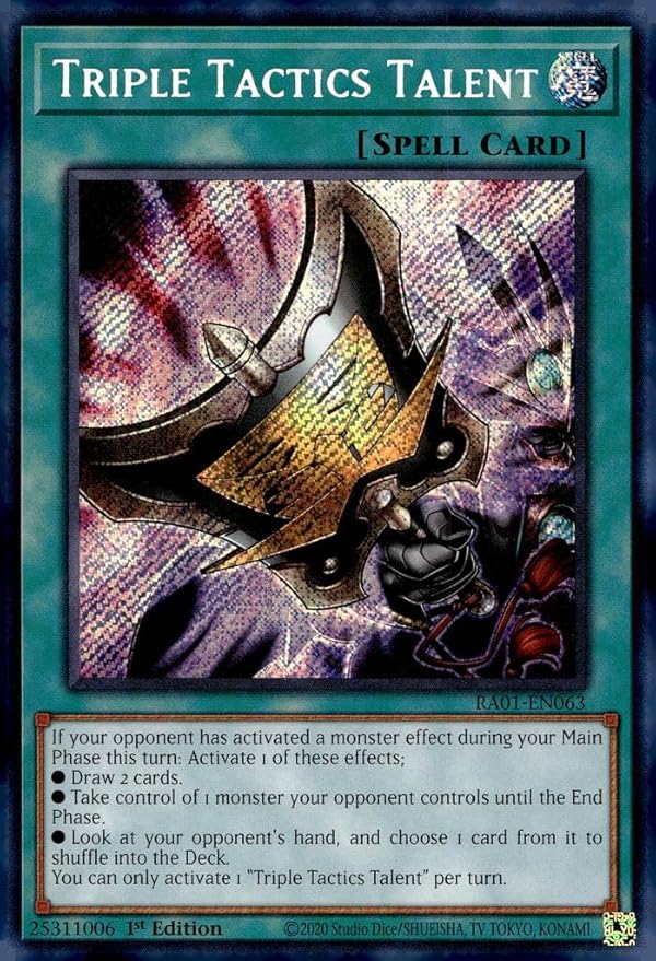 Amazon.com: Triple Tactics Talent (Secret Rare) - RA01-EN063 - Secret ...