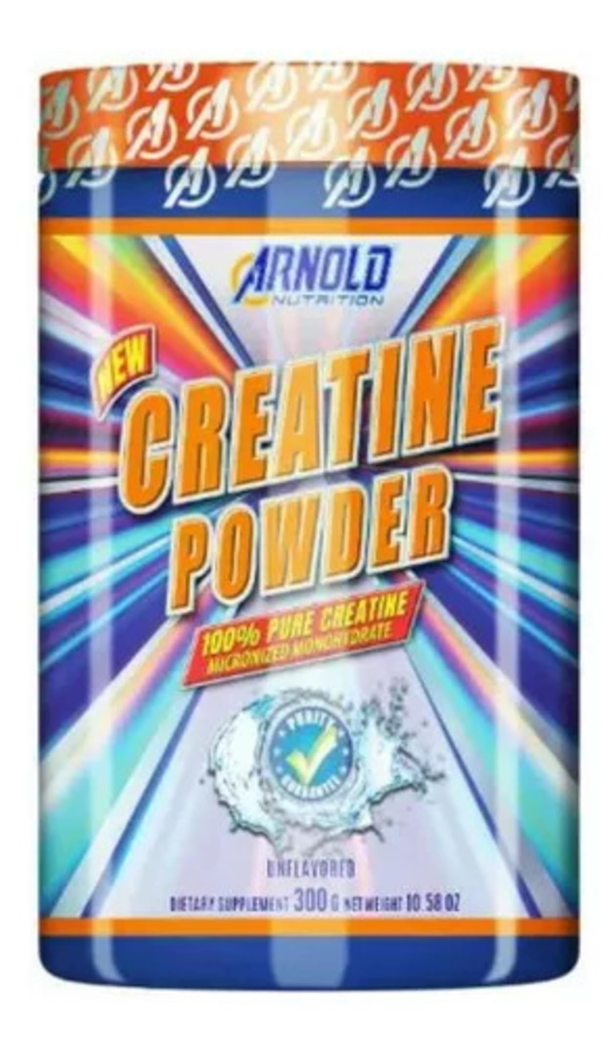 CREATINA MONOHIDRATADA 100% PURA POWDER POTE 300G - ARNOLD NUTRITION ...
