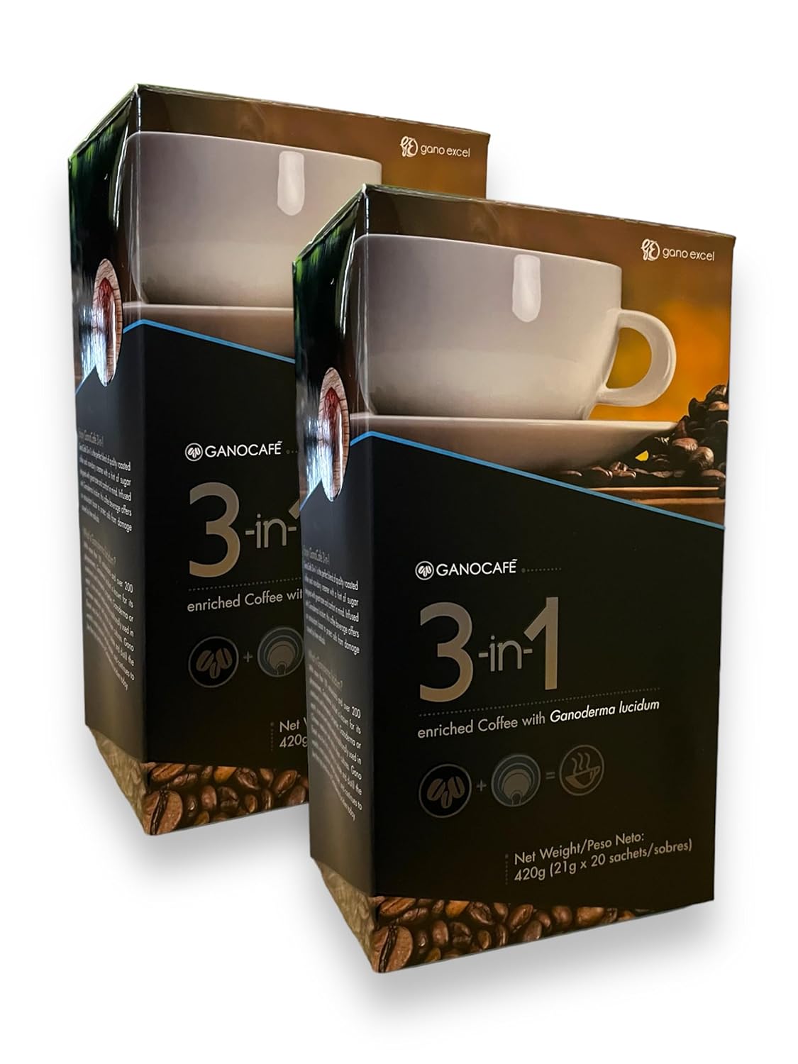 Amazon.com: 2 Boxes GanoCafé 3-in-1 Gourmet Coffee is a Nutritious ...