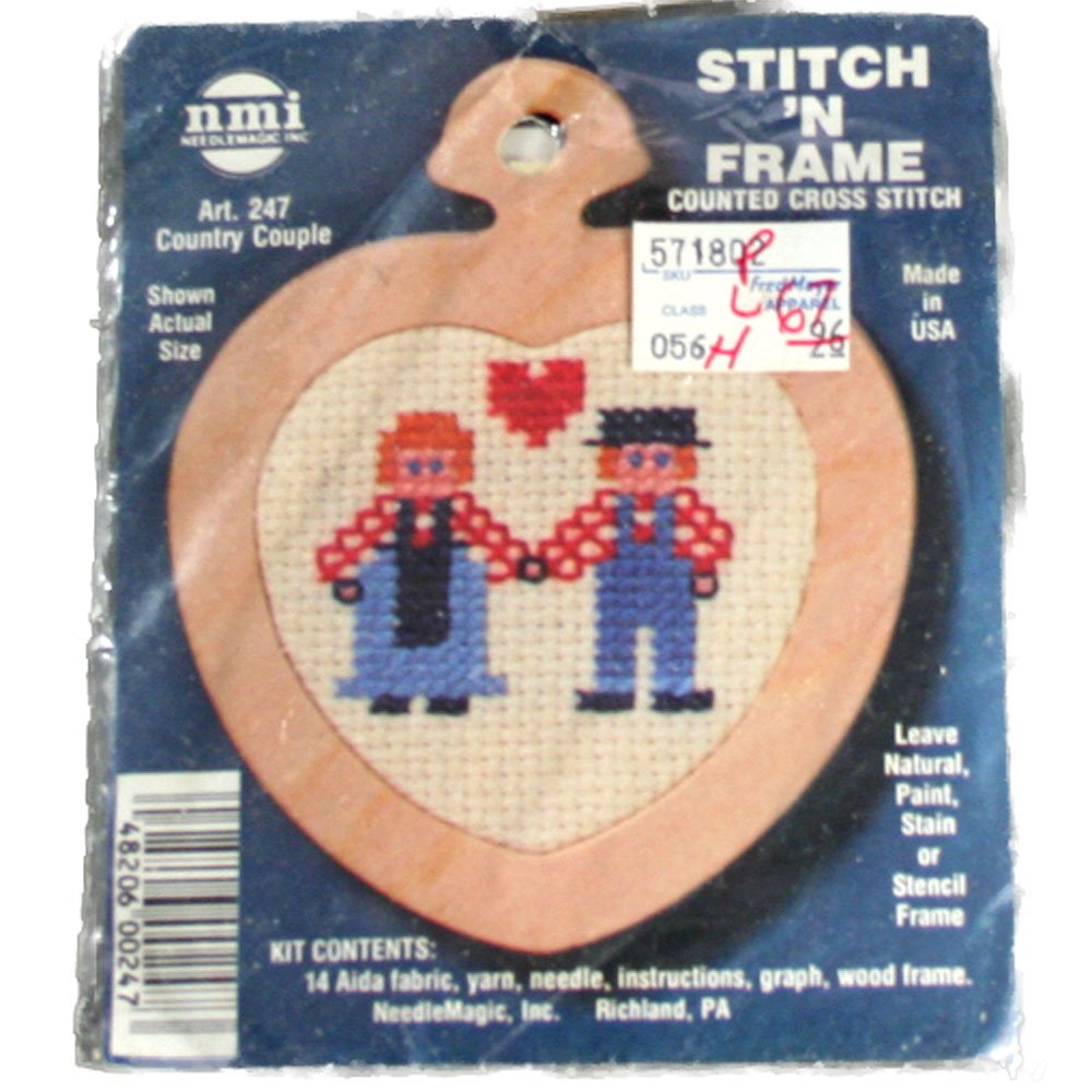Amazon.com: NeedleMagic, Inc. Counted Cross Stitch Kit 247 Country Couple