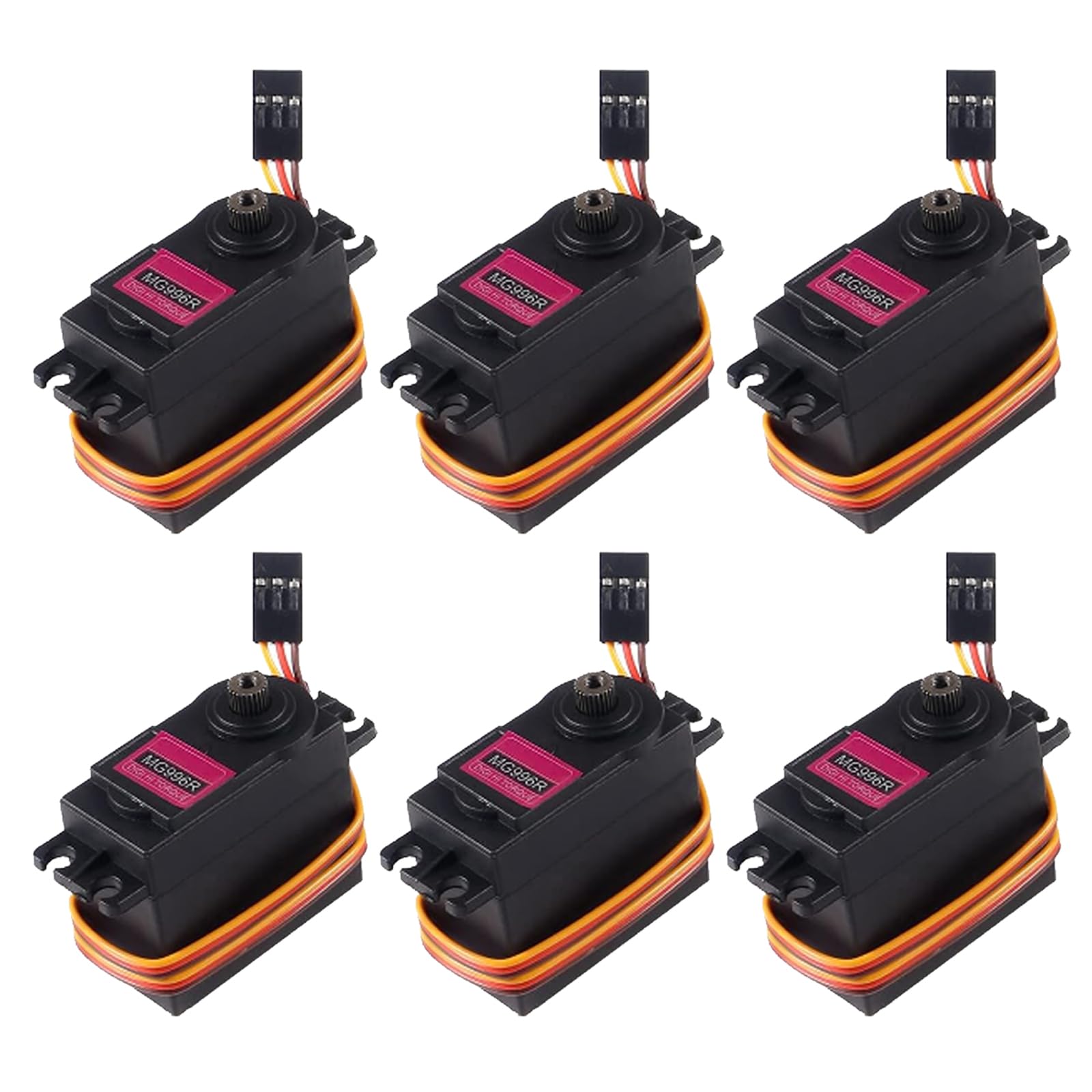 Snapklik.com : 6pcs MG996R Servo Motor Control 180 Angle Metal Gear ...