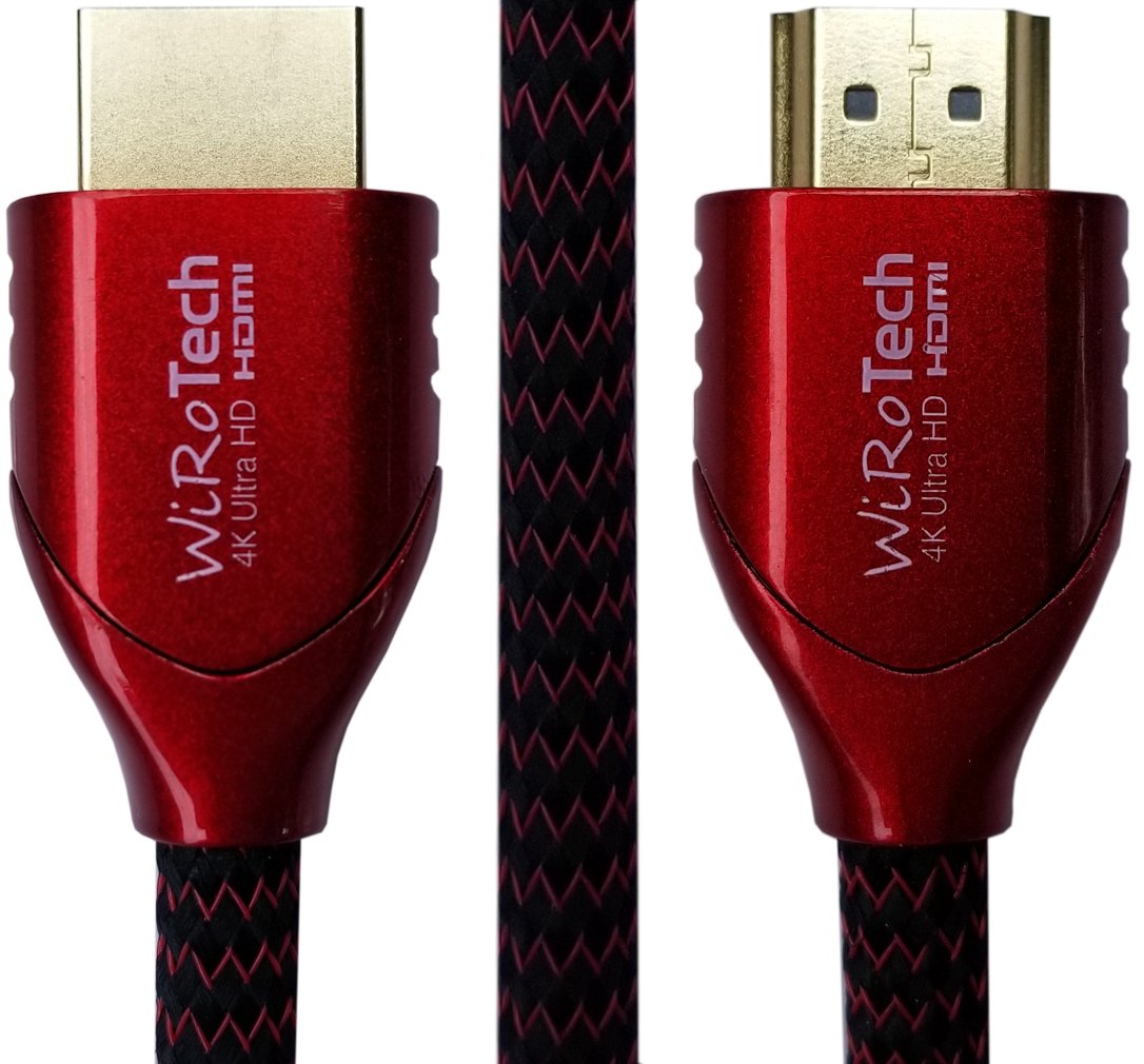 Amazon.in: Buy WiRoTech Red HDMI Cable 4K Ultra HD 6 Feet Red Red 6 ...
