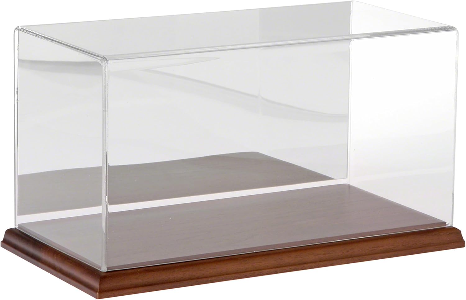 Amazon.com: Plymor Clear Acrylic Display Case with Hardwood Base ...