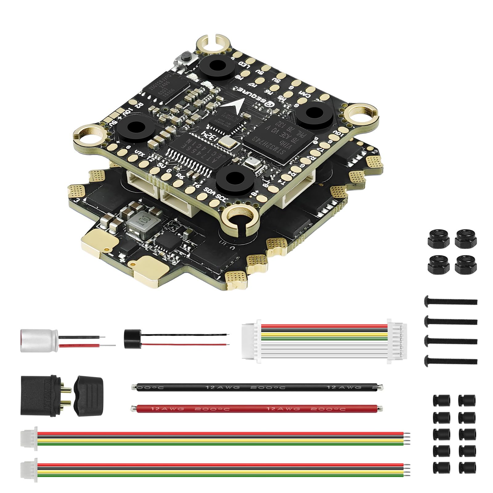 Amazon.com: SEQURE AIO Flight Controller Stack 70A 4IN1 Brushless ESC ...