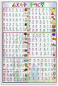 Amazon.com: Tigrinya Alphabet Poster Educational Poster Classroom ...
