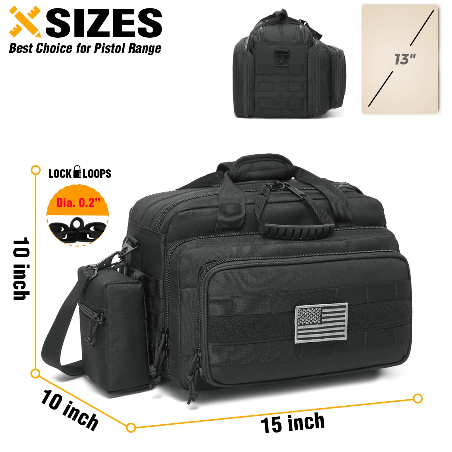 Snapklik.com : DBTAC Gun Range Bags Deluxe Middle Size Tactical 24 ...
