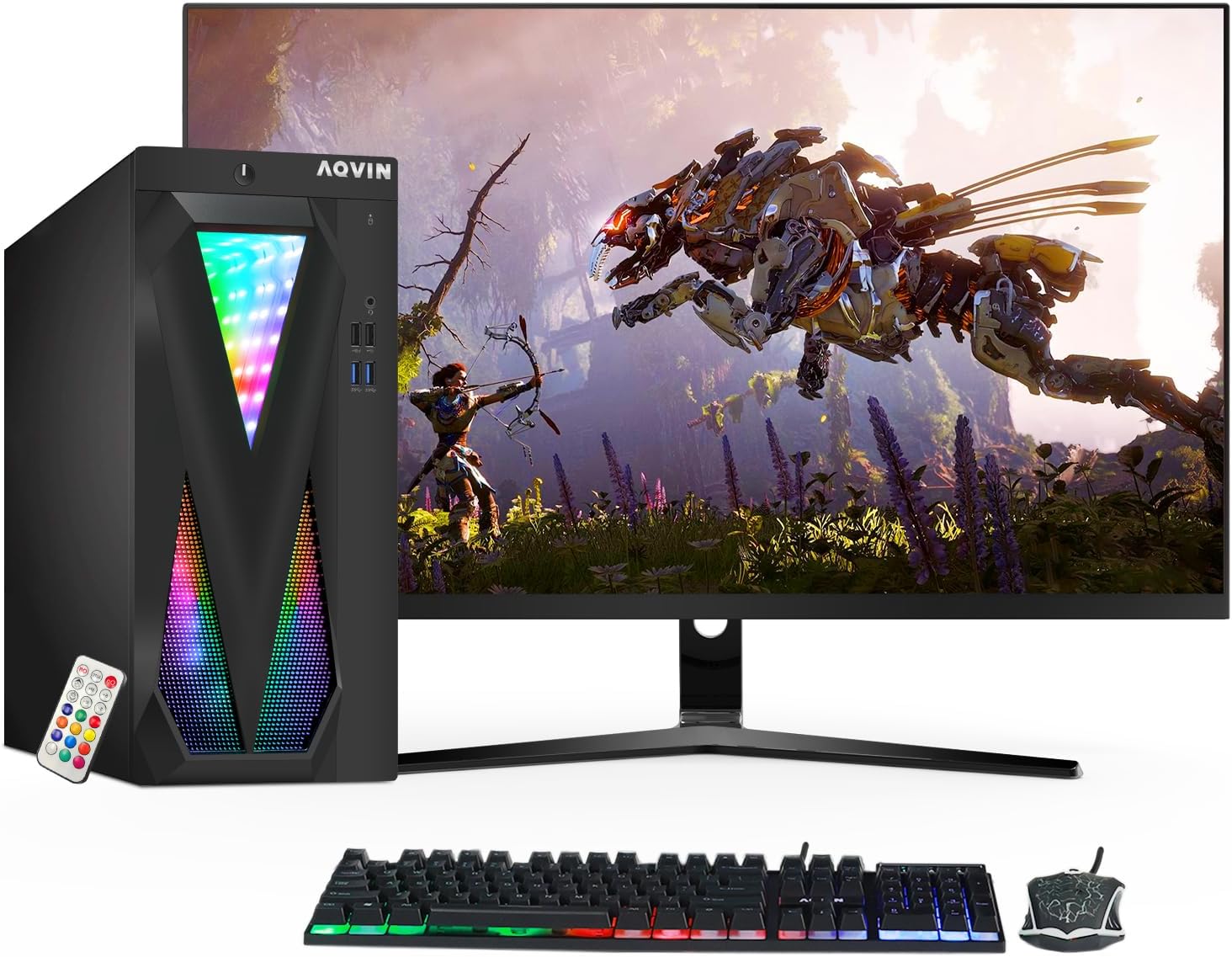 Amazon.com: AQVIN InfinityLite Gaming Tower PC - Intel I5 Processor up ...