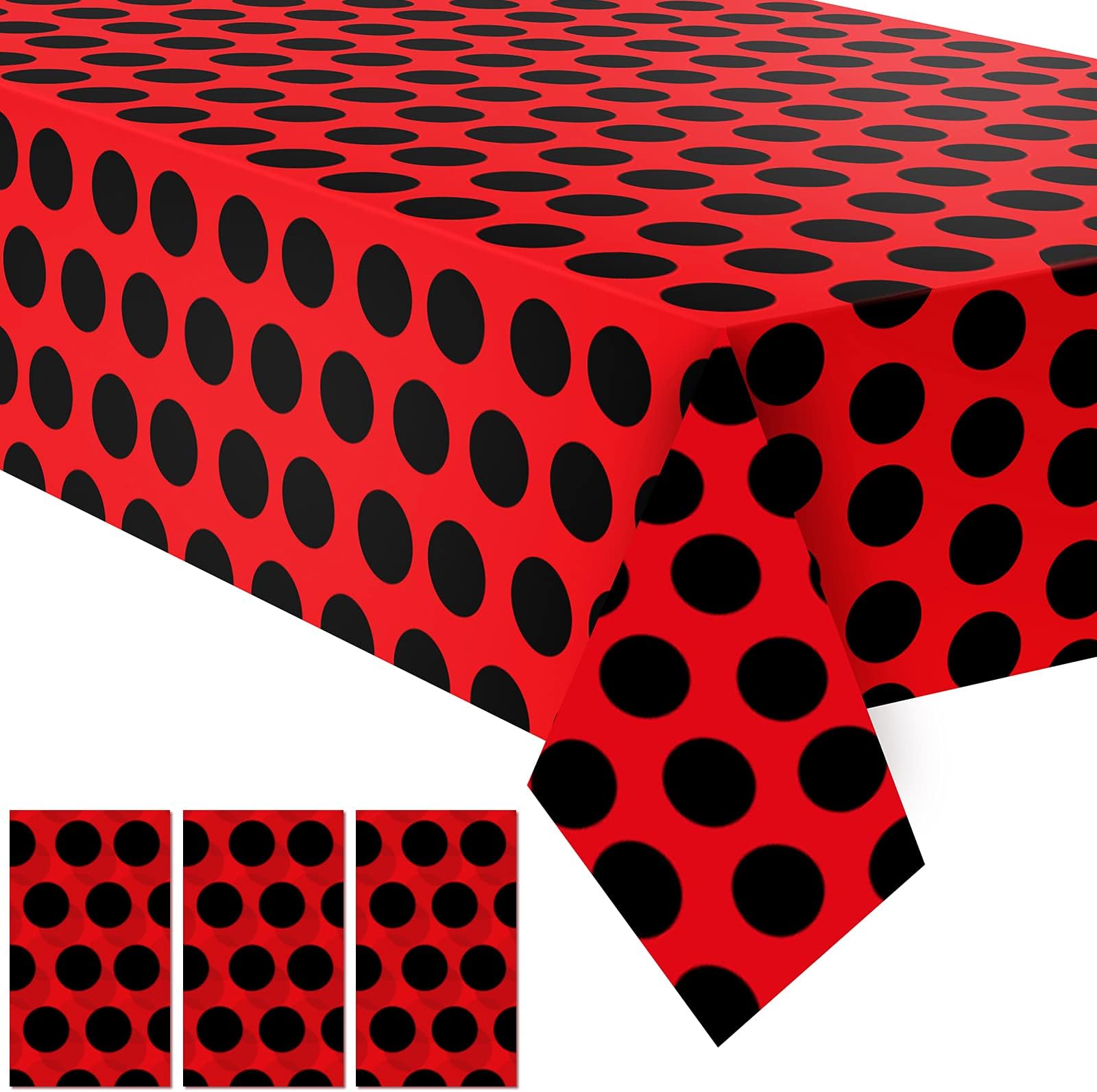 Amazon.com: Creative Converting Ladybug Plastic Table Cover 54" x 108 ...