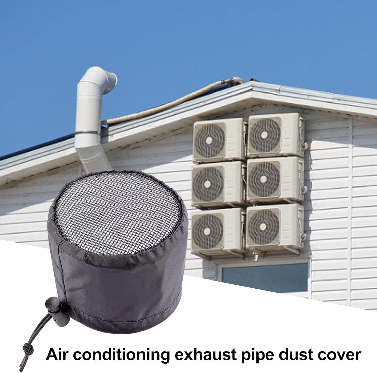 【最安値に挑戦】 ダクトフィルターダストカバー エアコンエキゾーストパイプカバー エキゾーストパイプダストカバー 弾性バンド 固定バックルから防塵フィル Jaxn-jp ...