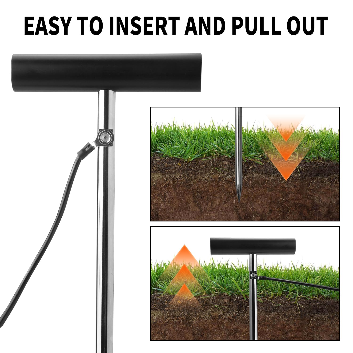 Sptchapn Electric Fence Wire – Grounding Rod, Connect The Energizer and ...
