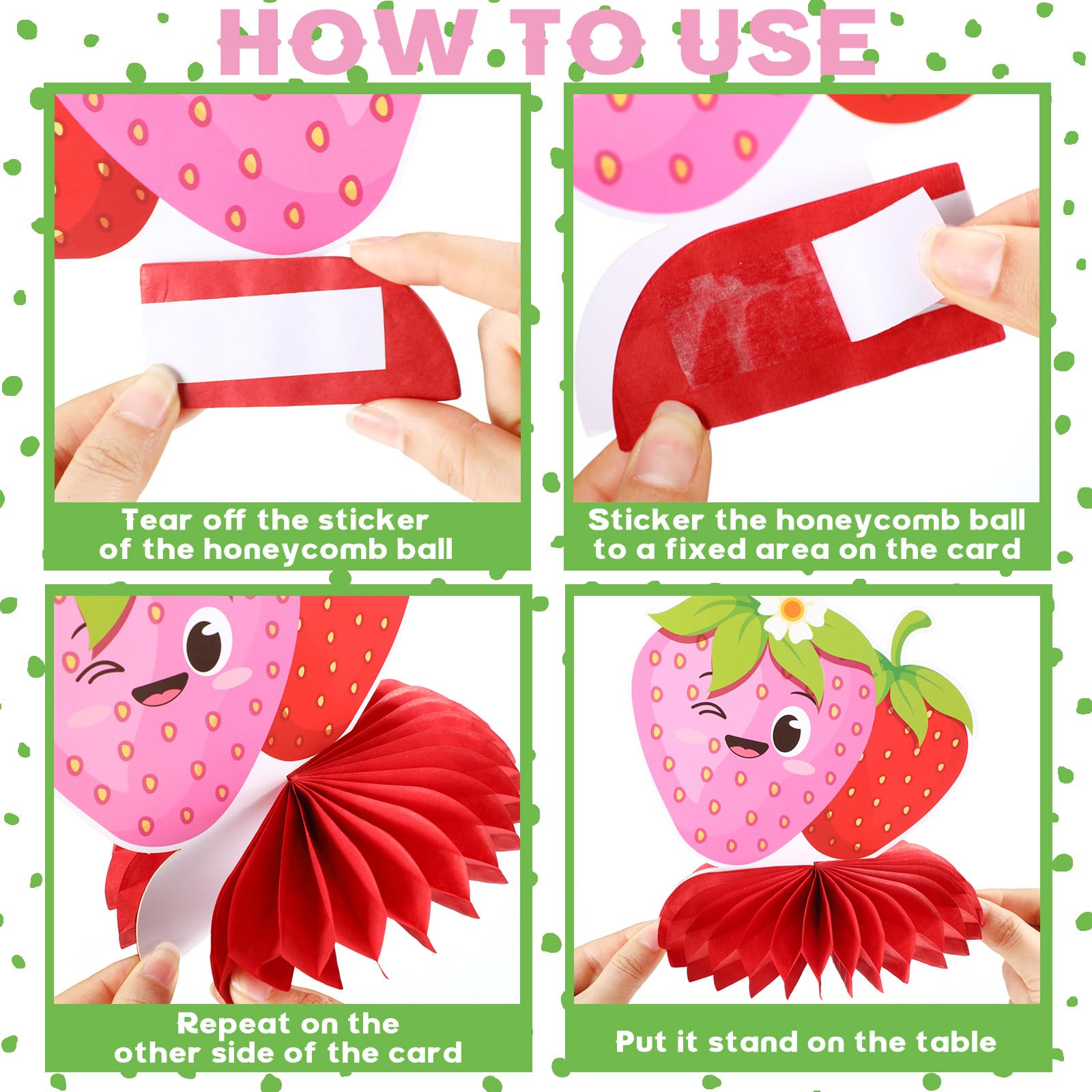 Snapklik.com : 12 Pcs Berry 1st Birthday Decoration Strawberry ...