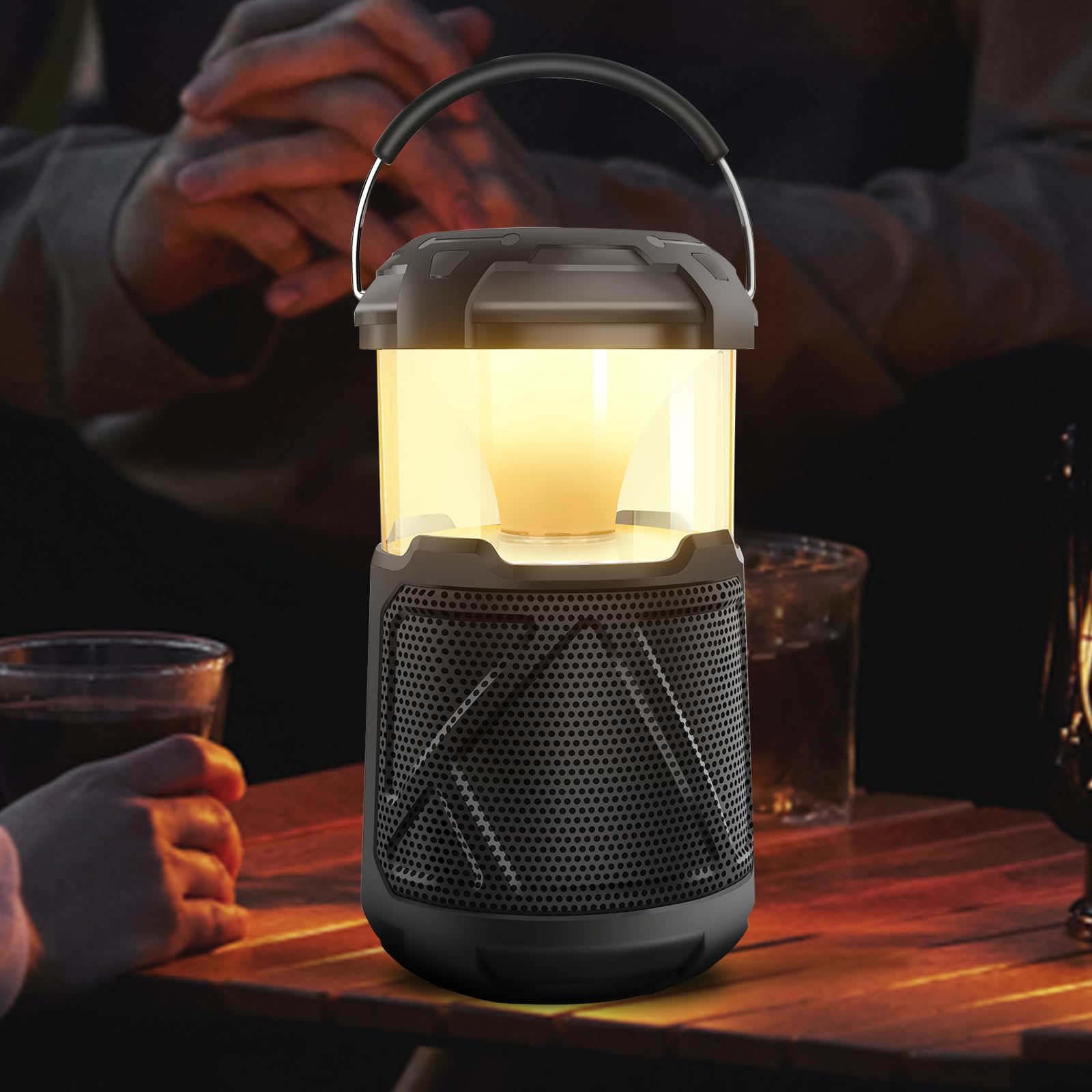 Amazon.com: HKMGT Portable Outdoor Lanterns with Wireless Speaker: IPX6 ...