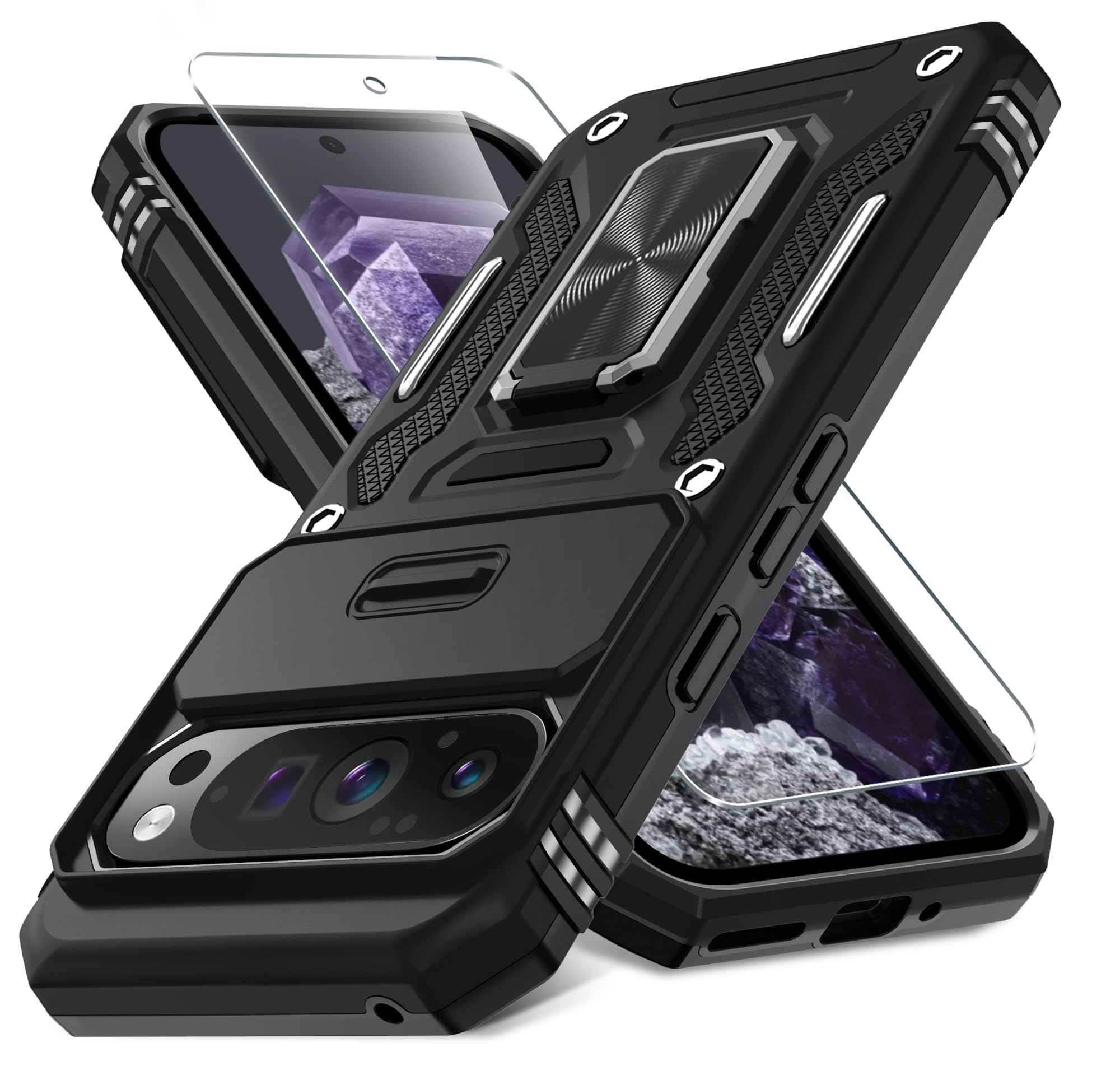 Amazon.com: DEERLAMN Case for Google Pixel 9 Pro XL with Slide Camera ...