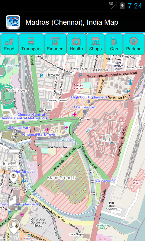 Madras (Chennai), India Guide & Map: Duncan Cartography - App on Amazon ...