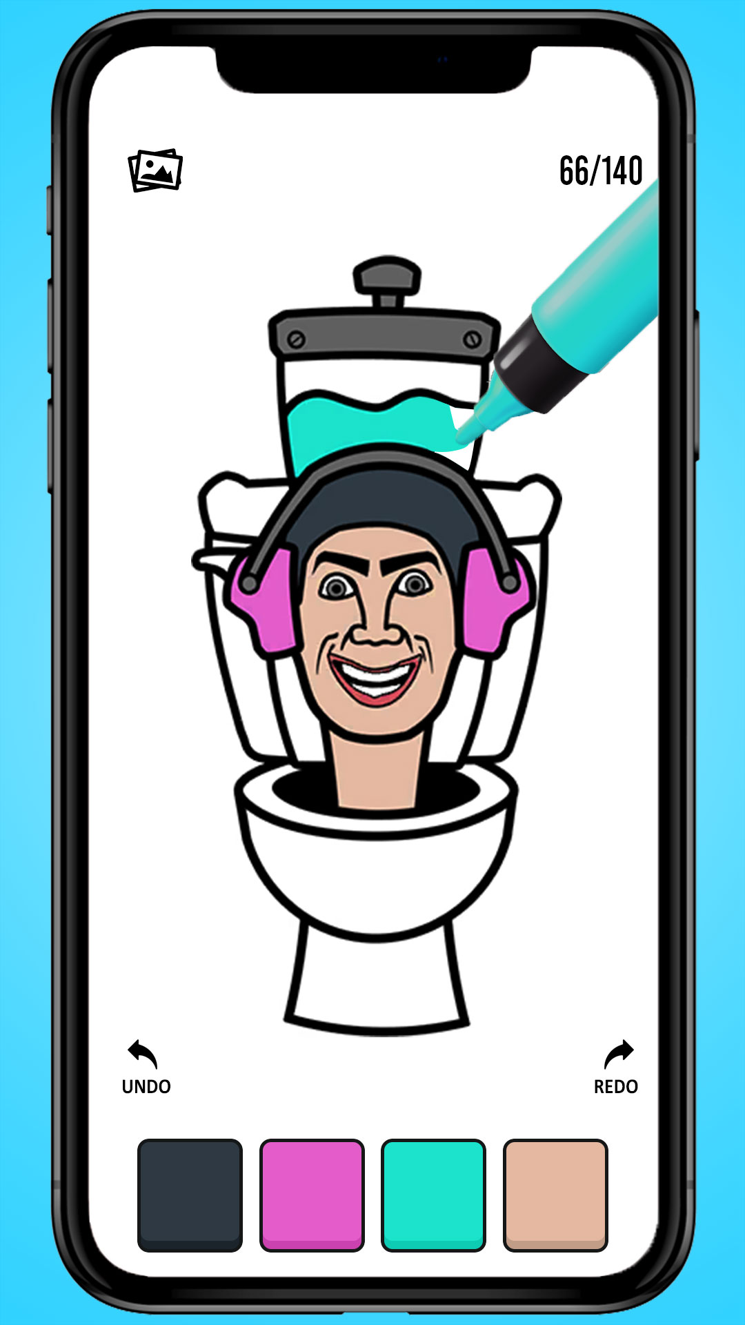 Skiibidi Color ASMR Paint! Toilet Monster Coloring Master - Color Page ...