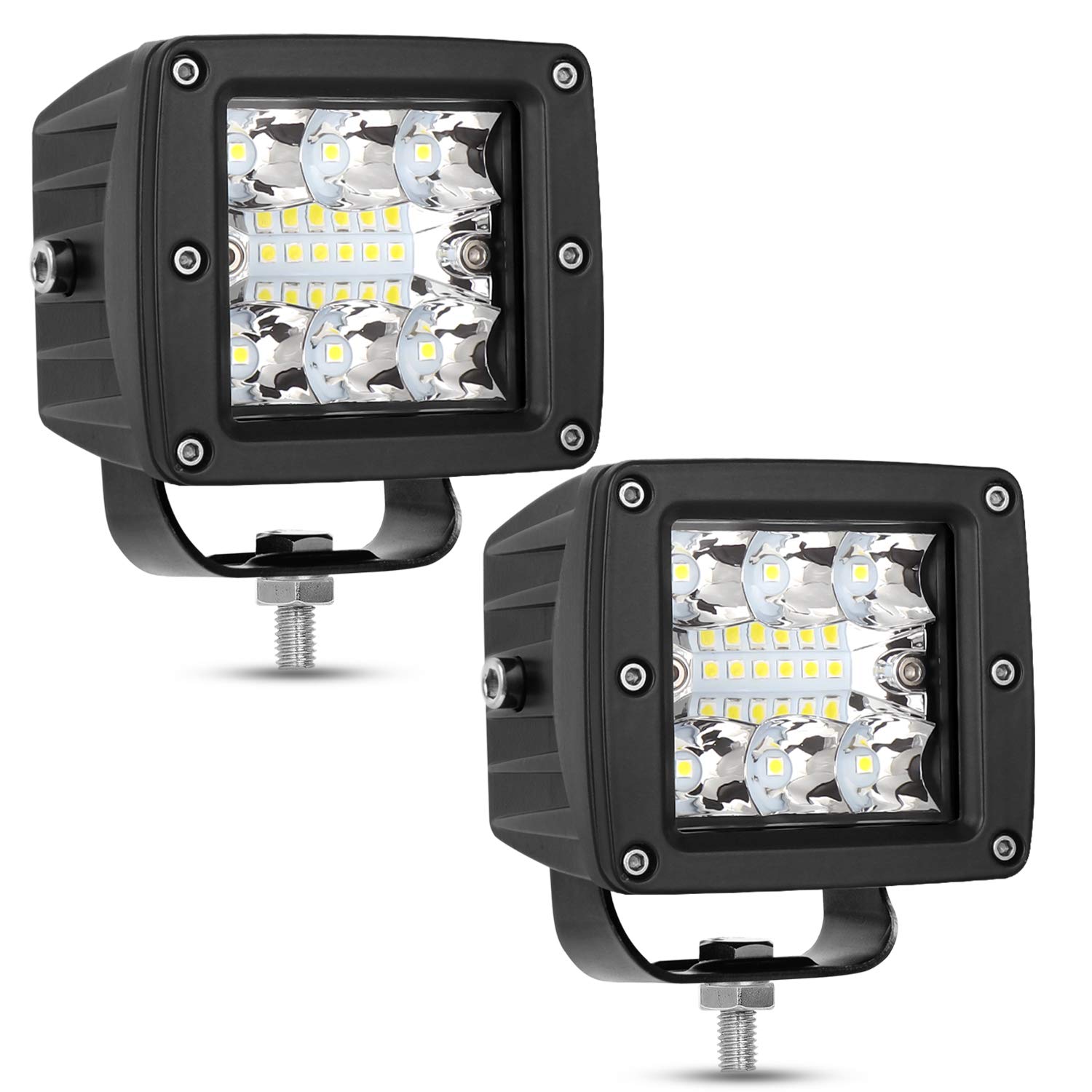 Amazon.com: LED Light Pods, AAIWA 3 Inch Led Cube Light Bar 36W Backup ...