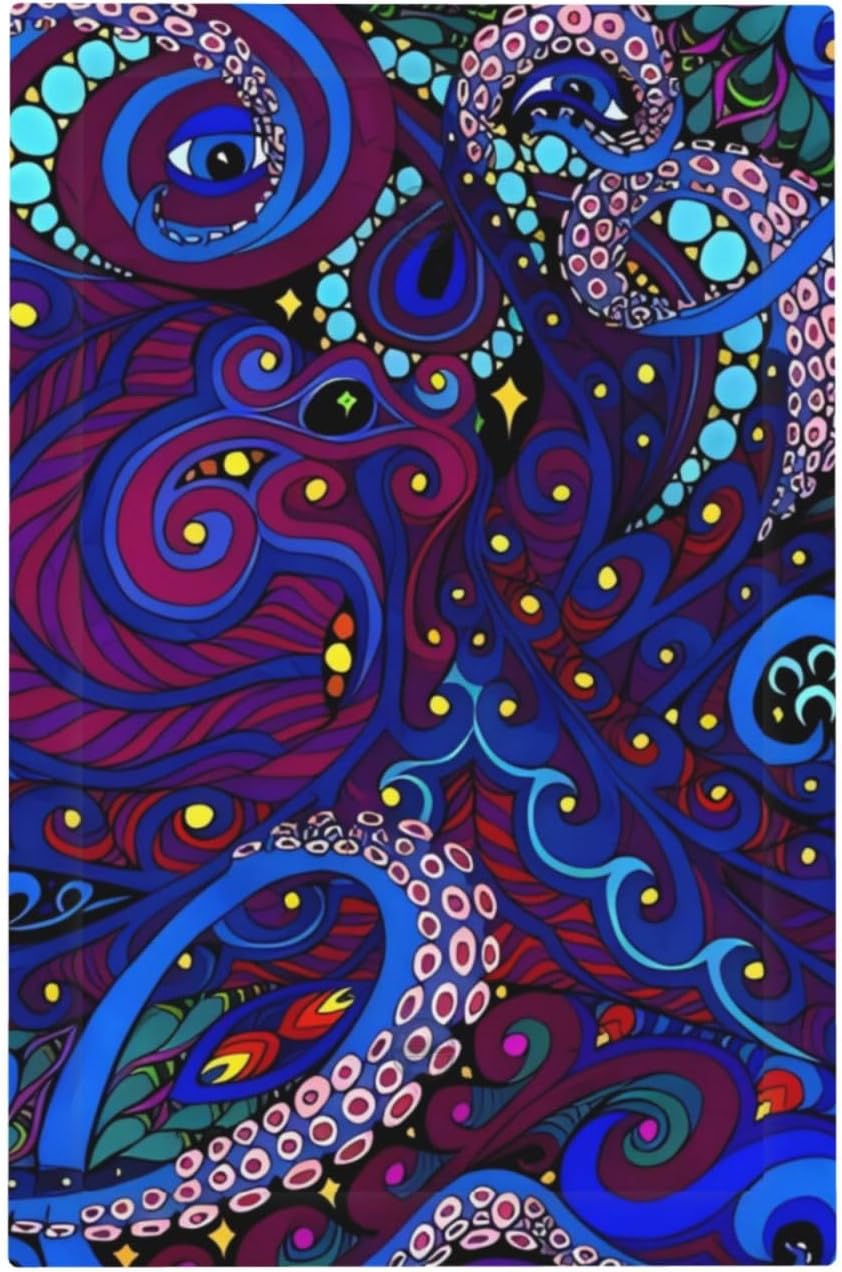 Blue Octopus Wall Plate Cover 1-Gang Wall Plate Single Gang Light ...