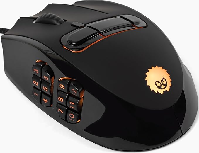 MMO and MOBA Gaming Mouse with 23 Programmable Buttons, 16000 DPI ...