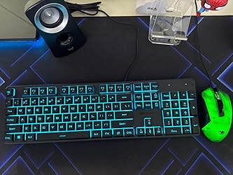 Amazon.com: iBUYPOWER Chimera KM7 RGB Gaming Keyboard + Gaming Mouse ...
