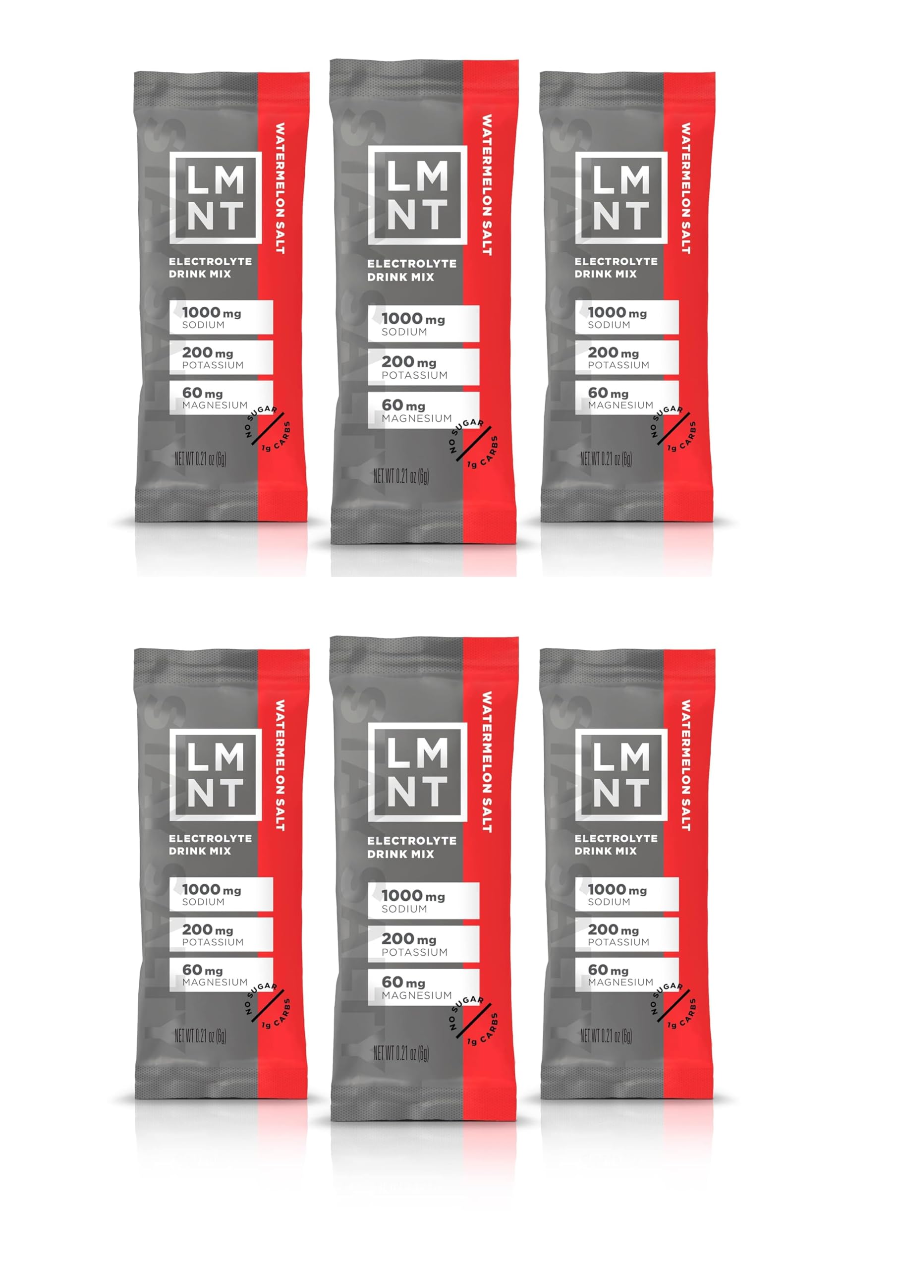 LMNT Zero Sugar Electrolytes - Watermelon Salt | Drink Mix | 30-Count ...