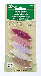 Amazon.com: CLOVER 8102 5-Piece Tatting Shuttles Set, Small