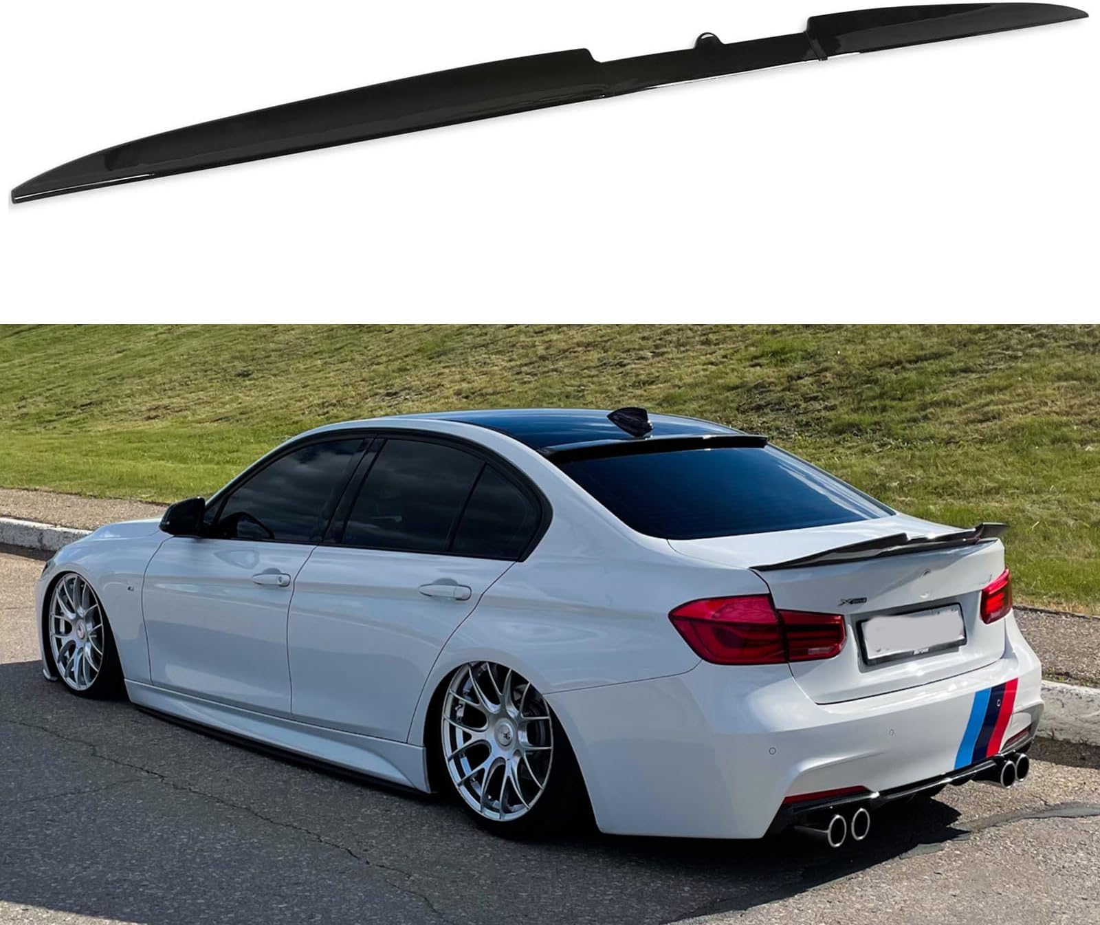 Amazon.com: goodfitment - Universal Glossy Black Car Rear Trunk Spoiler ...