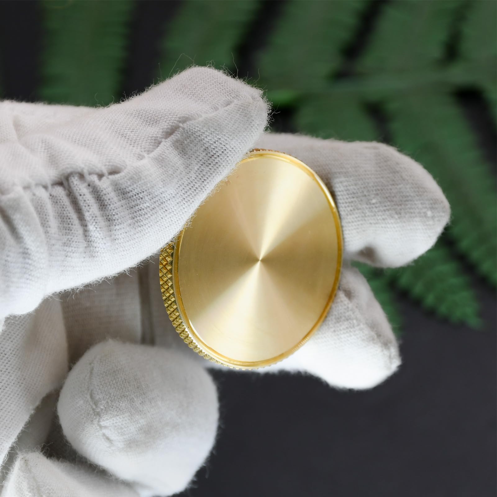 Snapklik.com : MICAIKEM 1-1/4" Brass CNC Diamond Knurled Edge Blanks ...