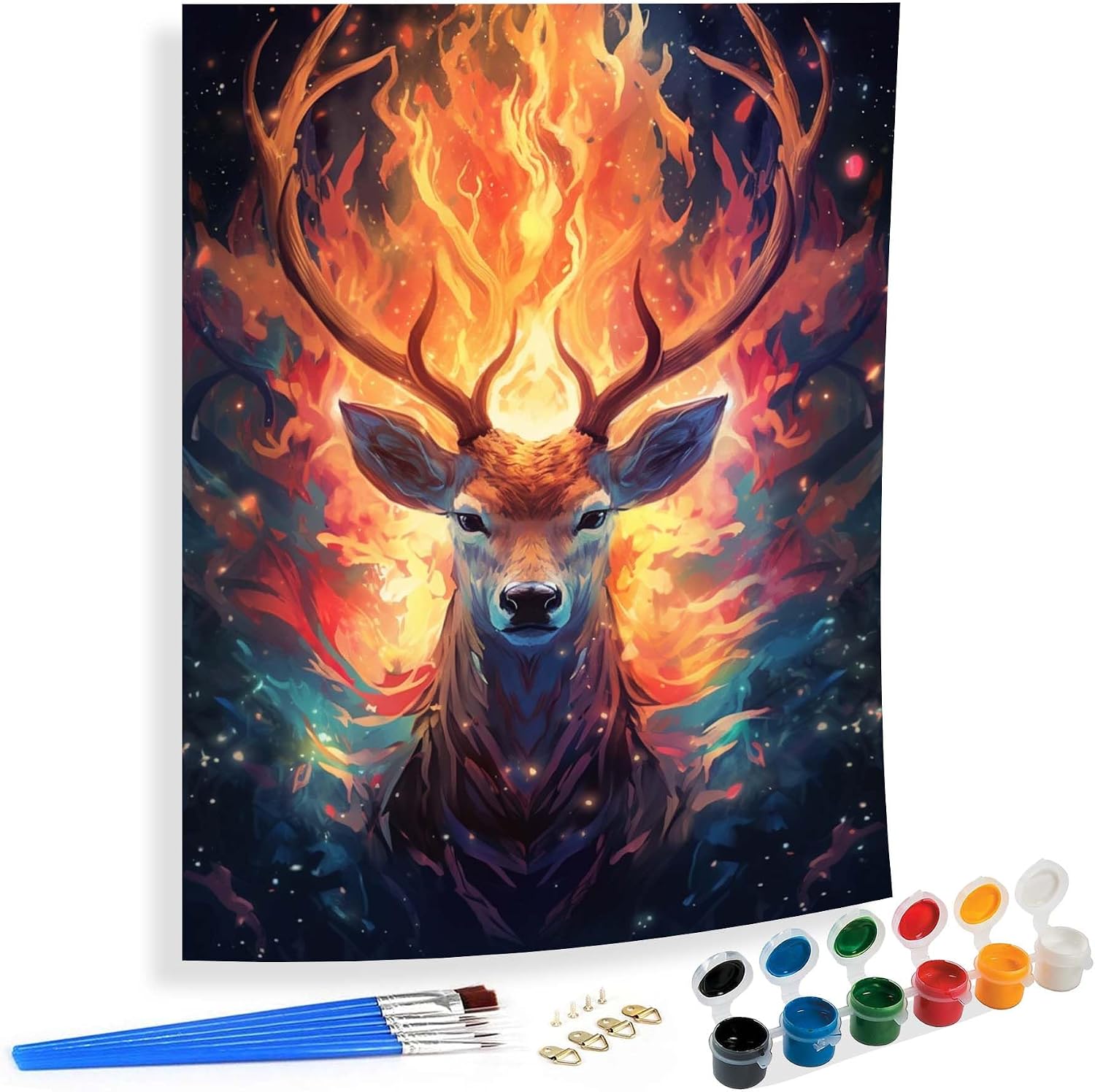Amazon.com: SKRYUIE Paint by Numbers Kit for Adults Beginner Deer ...