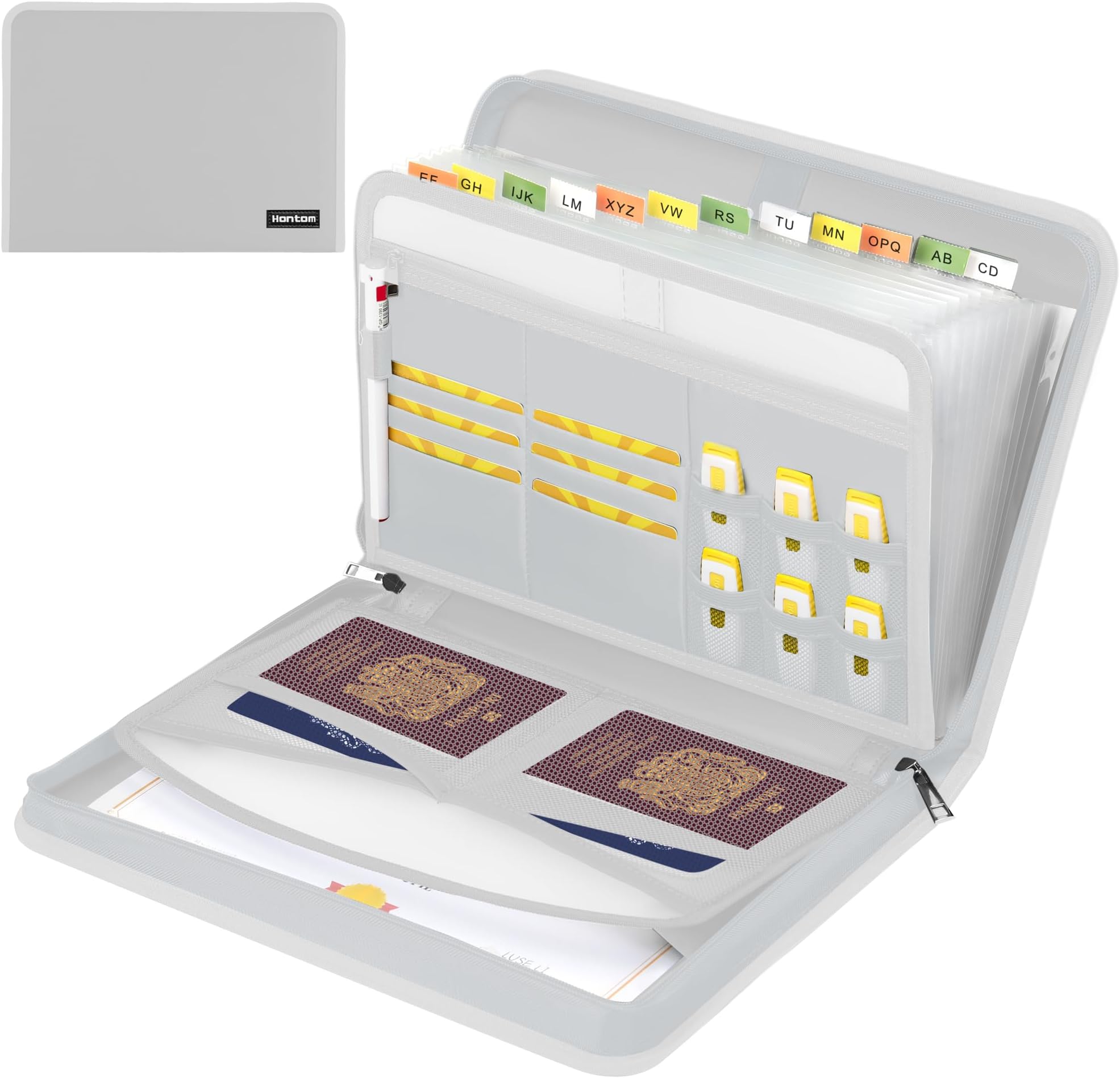 Amazon.com : Accordion File Organizer,13 Pockets Fireproof Expanding ...