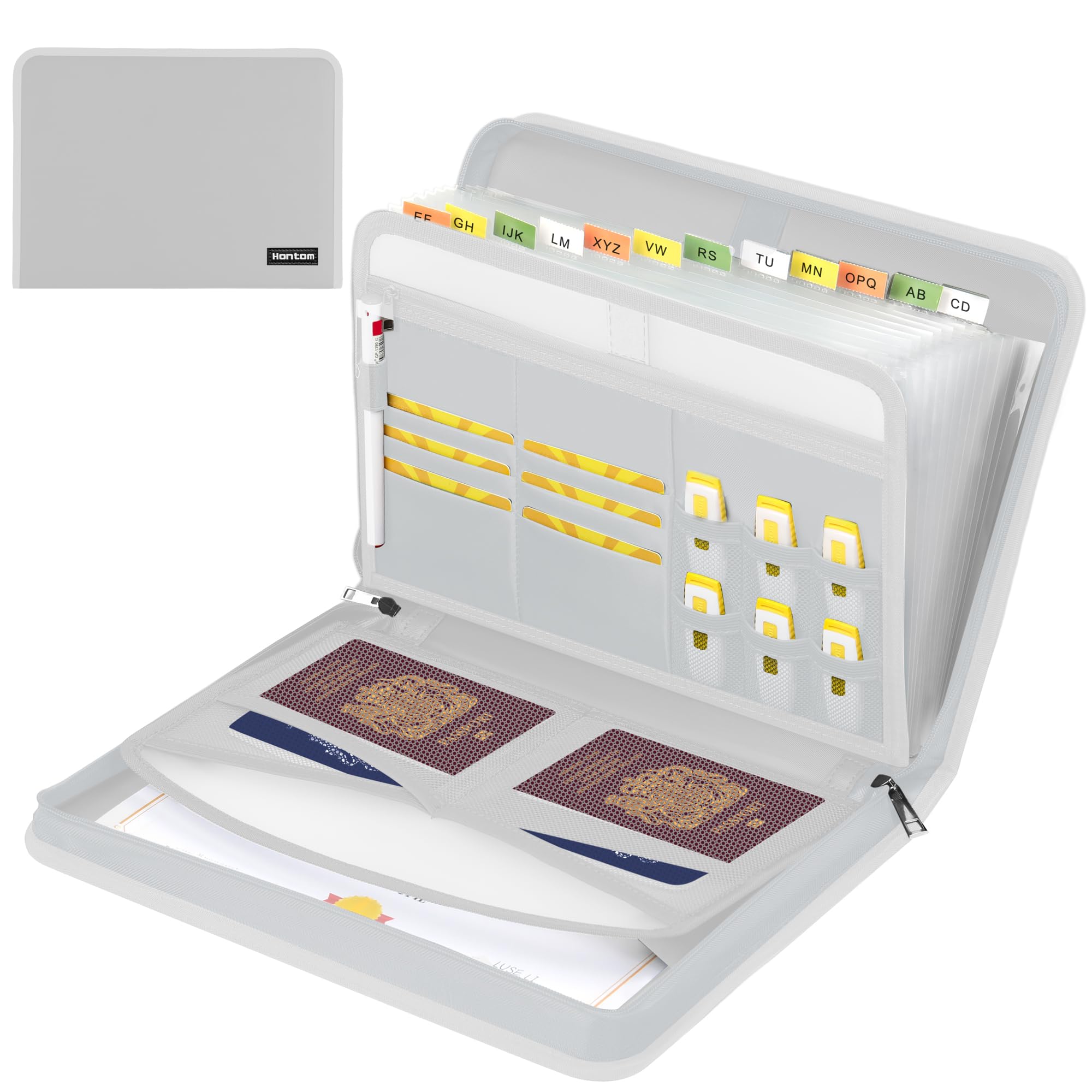 Snapklik.com : Accordion File Organizer,13 Pockets Fireproof Expanding ...