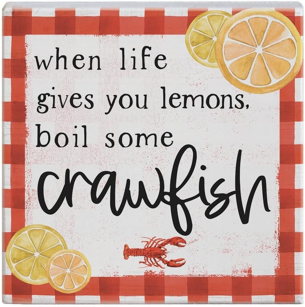 Amazon.com: JINHEQIAO Interesting Metal Tin Sign Welcome Y'all Crawfish ...