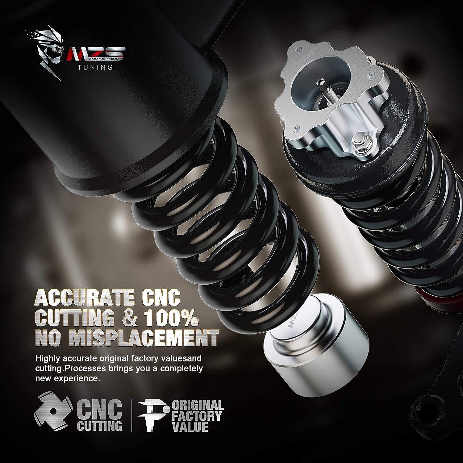 Snapklik.com : MZS 2.5" Front + 2" Rear Leveling Kit, Lift Strut & Coil ...
