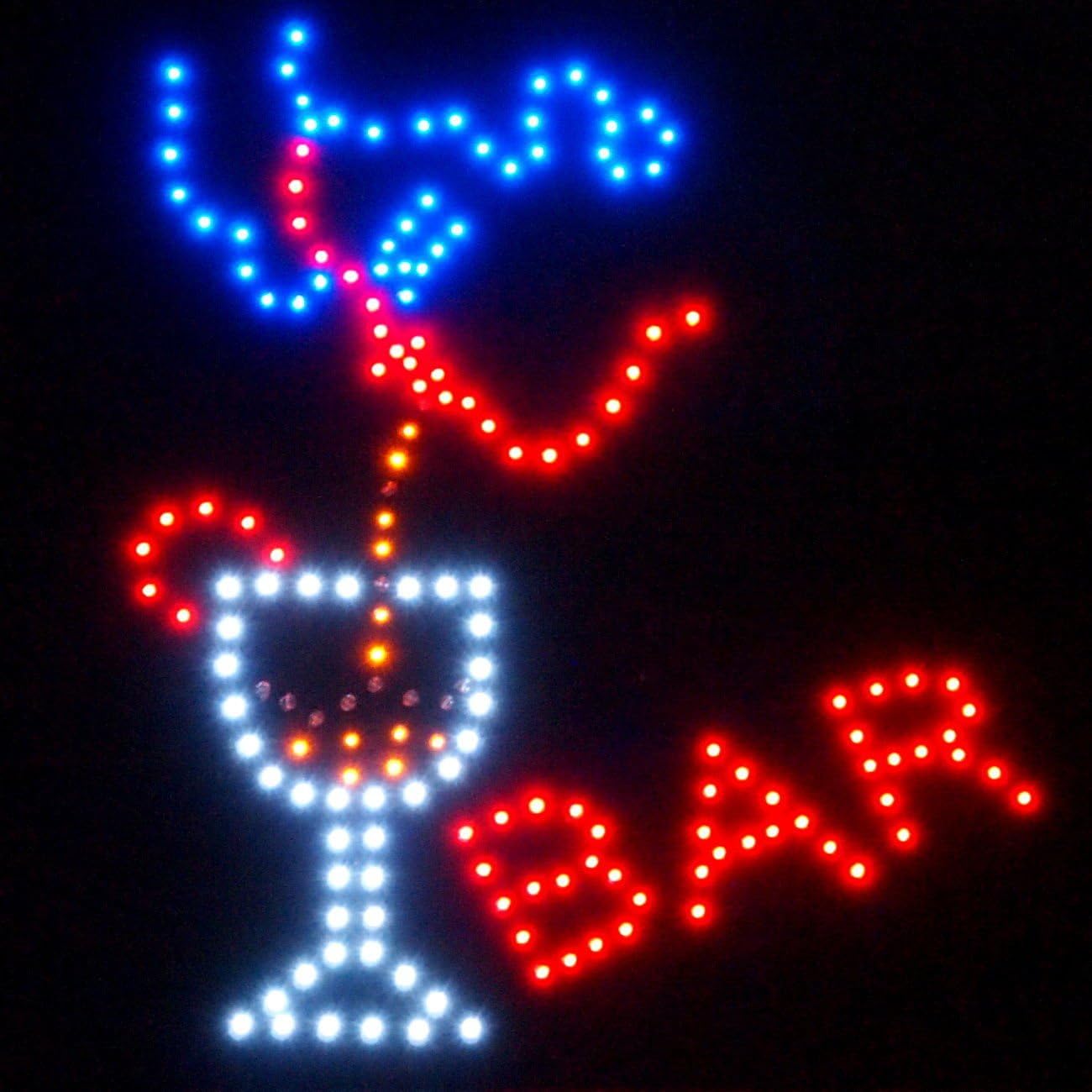 LED Schild XXL "BAR" A2 Werbeschild Leuchtreklame Werbung Hinweisschild ...