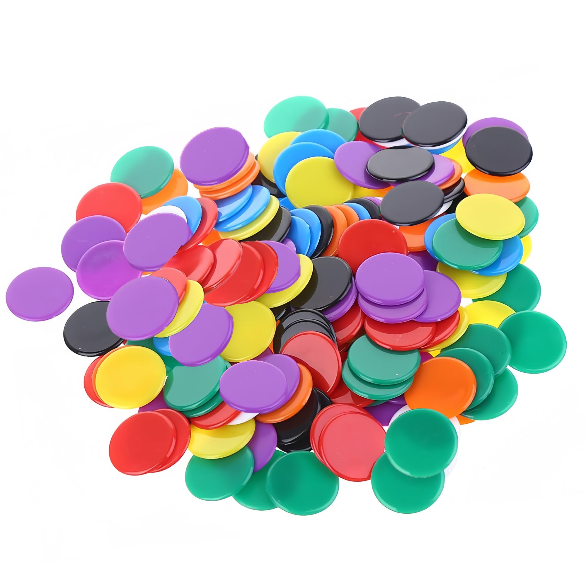 hioseyre 300 Pieces Colored Counting Bingo Chips Plastic Counters for ...